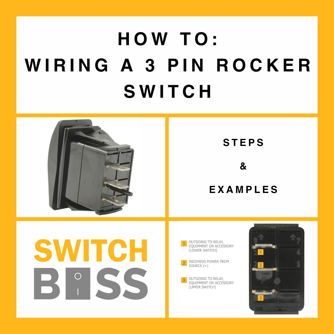 How to wire a 3 pin rocker switch - By Switch Boss