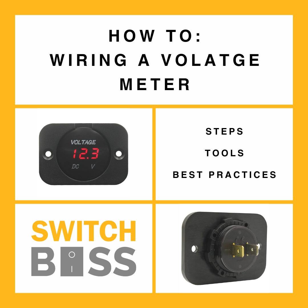 How to: Wiring a battery voltage meter – Switch Boss