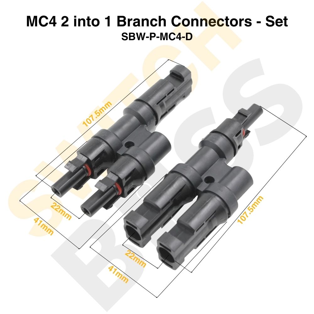 MC4 Branch Connector Set | Round | by Switch Boss