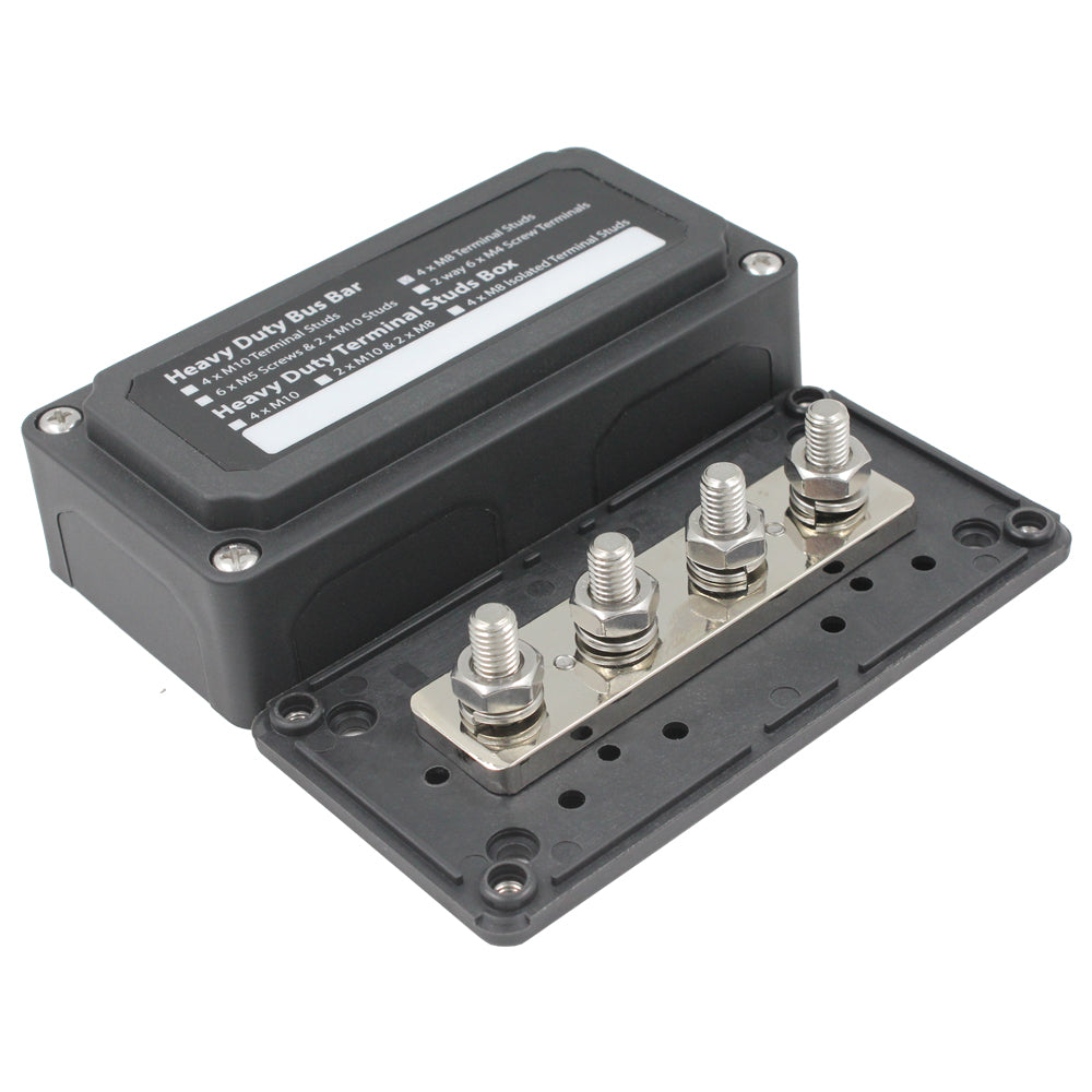 4 Gang M8 Power Distribution Block - Bus Bar by Switch Boss