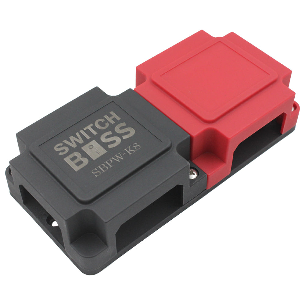 8 Gang M10 Black/Red Power Distribution Block - Bus Bar by Switch Boss