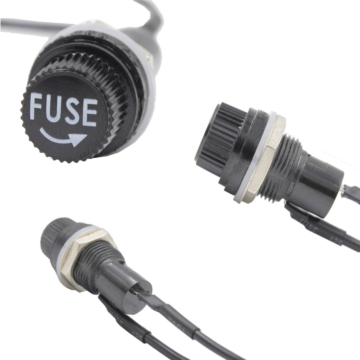 Sealed Pane Mount Glass Fuse Holder by Switch Boss