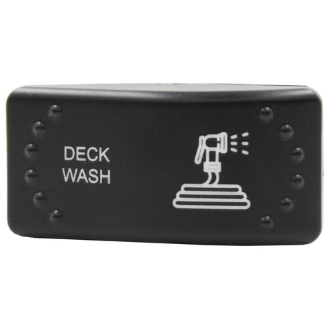 Laser Etched Horizontal Rocker Switch by Switch Boss - Green LED