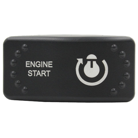 Laser Etched Horizontal Rocker Switch by Switch Boss - Red LED