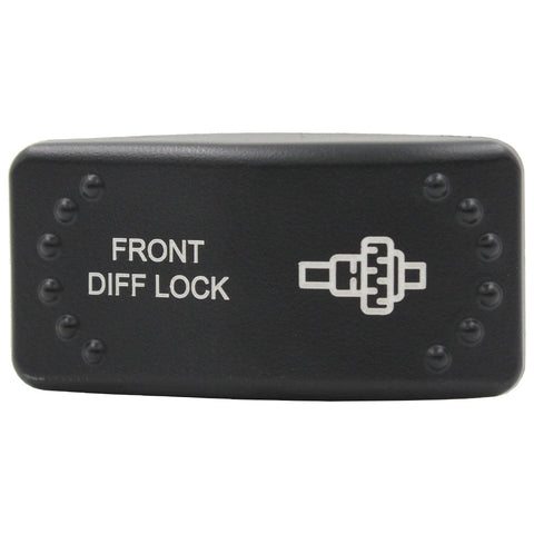 Laser Etched Horizontal Rocker Switch by Switch Boss - Red LED