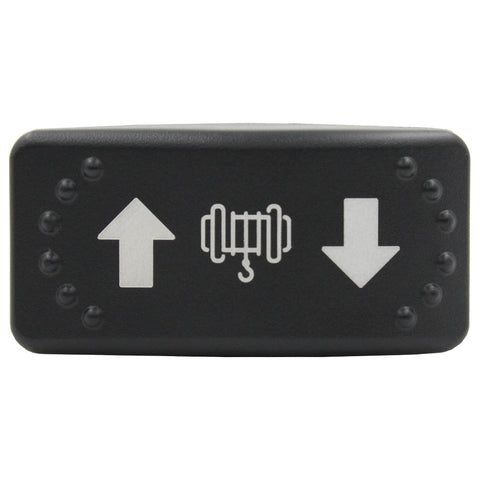 Laser Etched Horizontal Rocker Switch by Switch Boss - Green LED