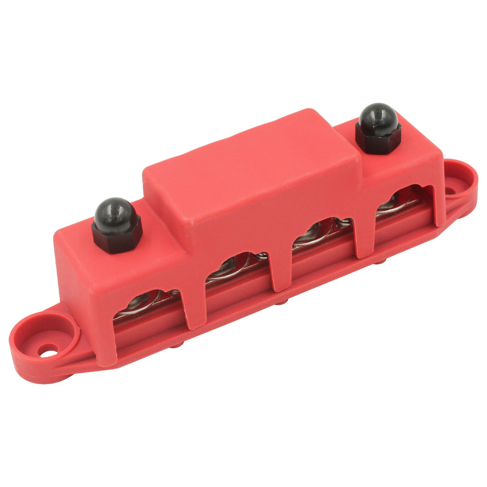 4 Gang M8 Power Distribution Block - Bus Bar by Switch Boss