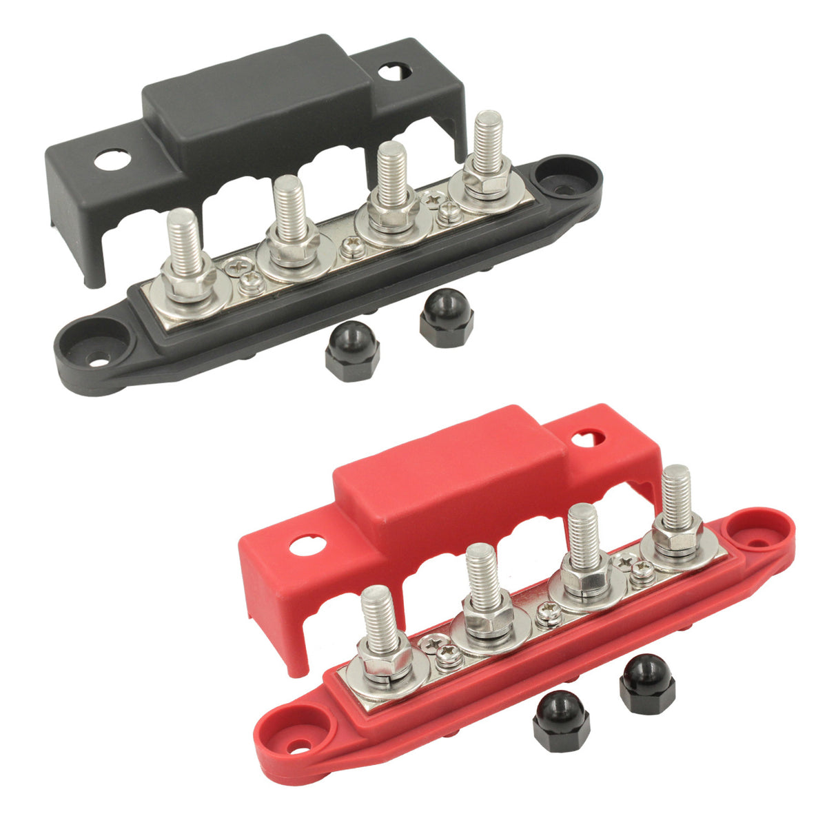 4 Gang M8 Power Distribution Block - Bus Bar by Switch Boss