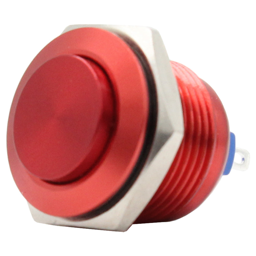 16mm Anodised Aluminium Push Button by Switch Boss