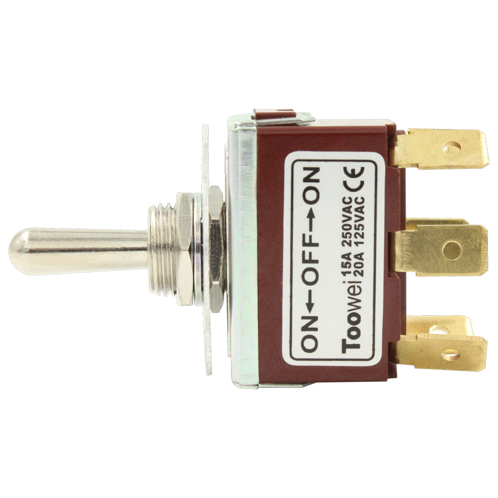 On-Off-On 3 Way Toggle Switch by Switch Boss