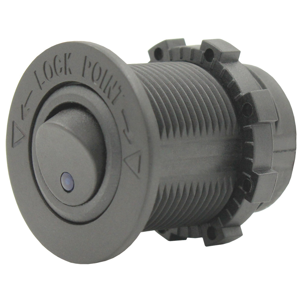 Mini Round Toggle Switch Black w/ Blue LED by Switch Boss