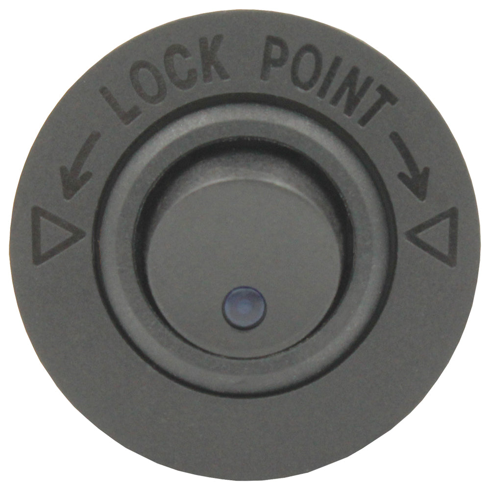 Mini Round Toggle Switch Black w/ Blue LED by Switch Boss