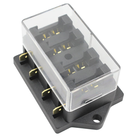 4 Way Standard Blade Fuse Box by Switch Boss