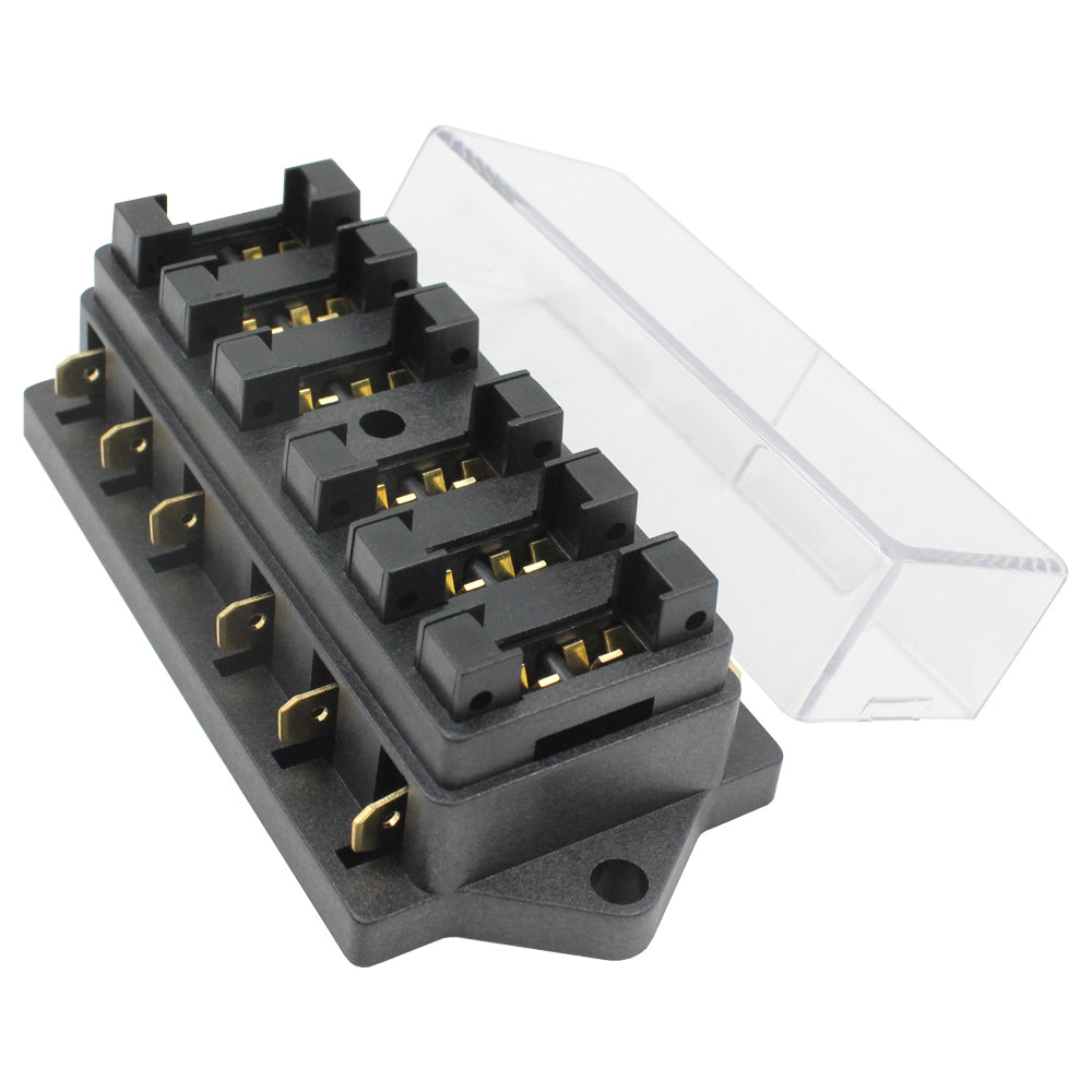6 Way Standard Blade Fuse Block by Switch Boss