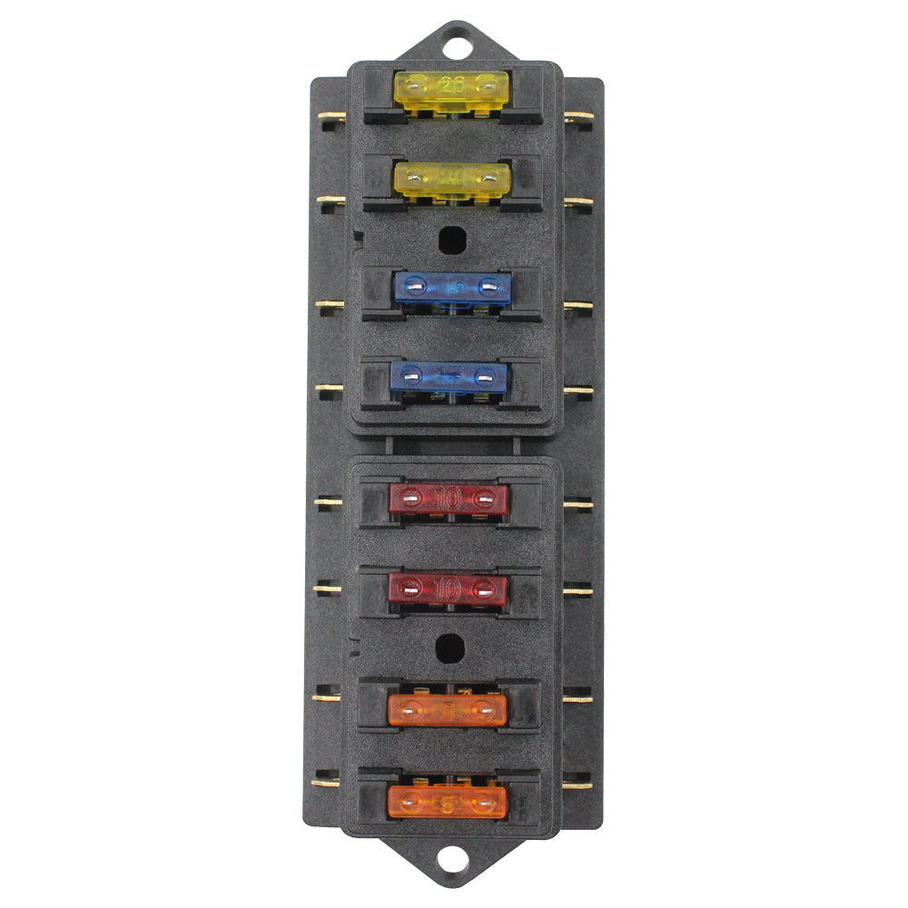 8 Way Standard Blade Fuse Block by Switch Boss