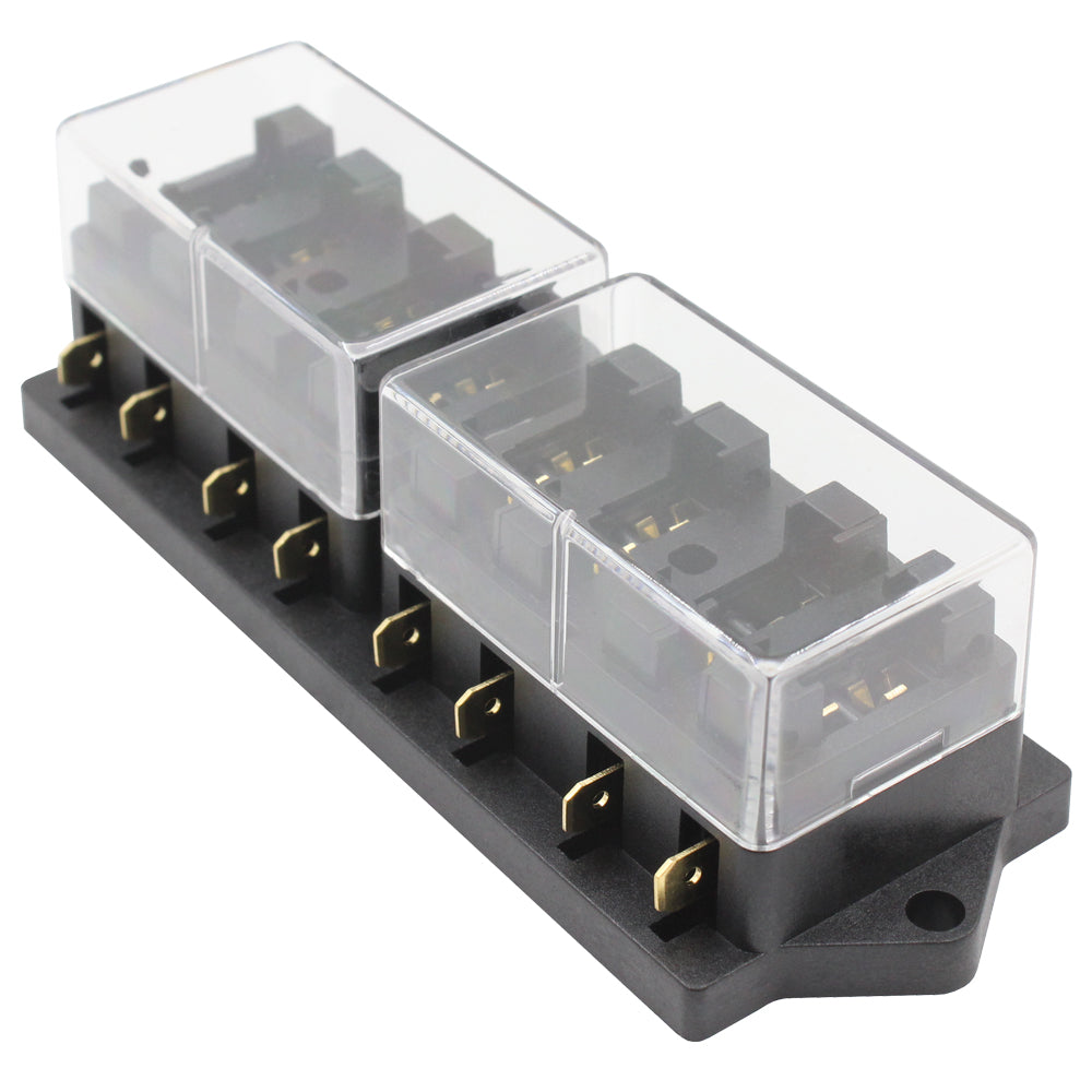 8 Way Standard Blade Fuse Block by Switch Boss