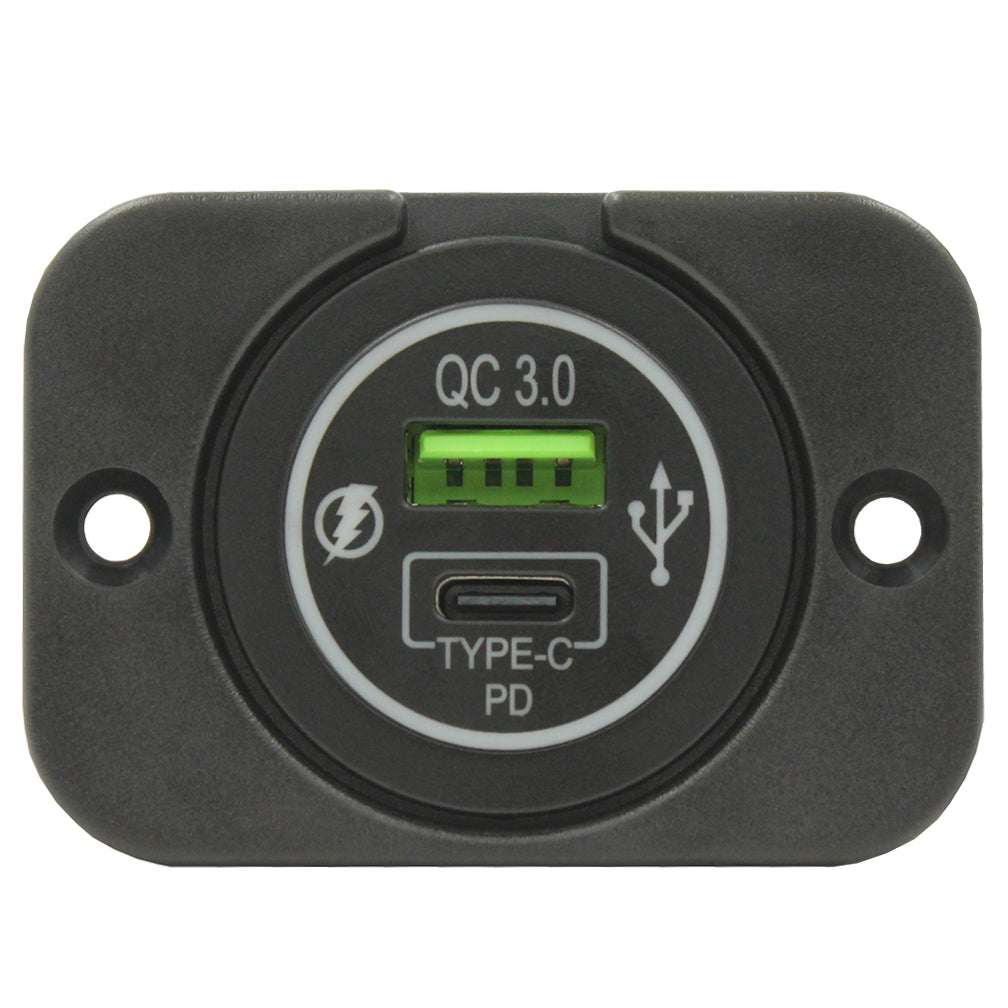 Type C Usb Qc Usb Charger Round By Switch Boss