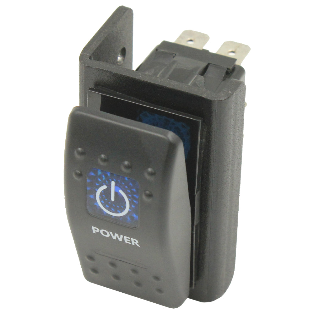 Right Angle Aluminium 1 Gang Panel to suit Rocker Switches | Switch Boss