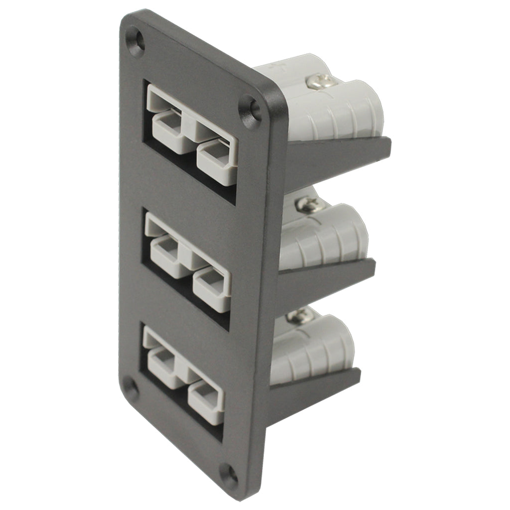 Triple 50A Anderson Type Plug Flush Mount by Switch Boss