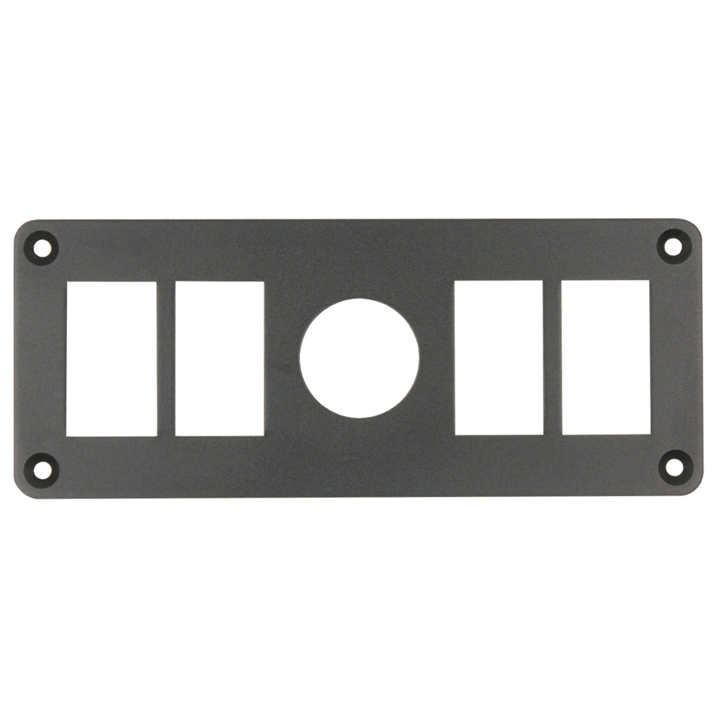 Aluminium 4 + 1 Gang Panel to suit Rocker Switches by Switch Boss