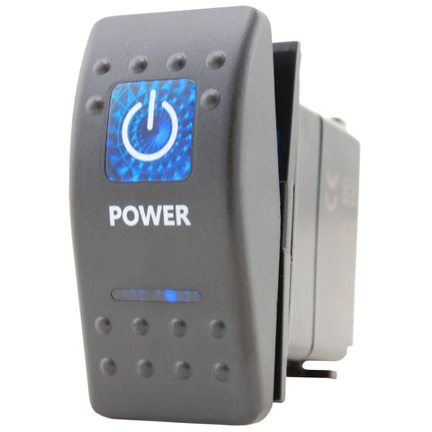 Blue LED Rocker Switch by Switch Boss - 93 Styles Available!