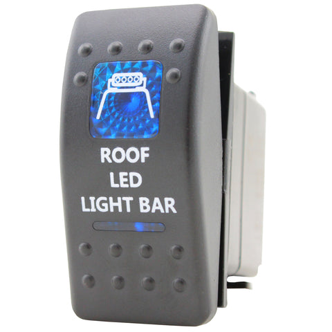 Blue LED Rocker Switch by Switch Boss - 93 Styles Available!