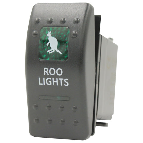 Green LED Rocker Switch by Switch Boss - 93 Styles Available!
