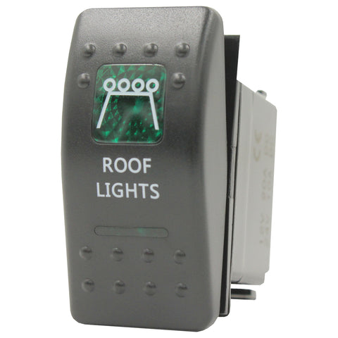 Green LED Rocker Switch by Switch Boss - 93 Styles Available!