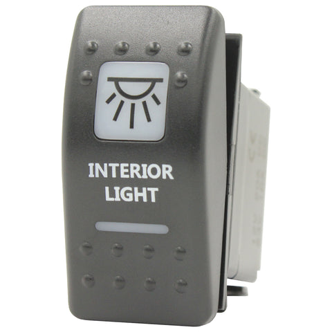 White LED Rocker Switch by Switch Boss - 93 Styles Available!