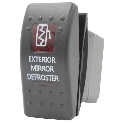 Red LED Rocker Switch by Switch Boss - 93 Styles Available!