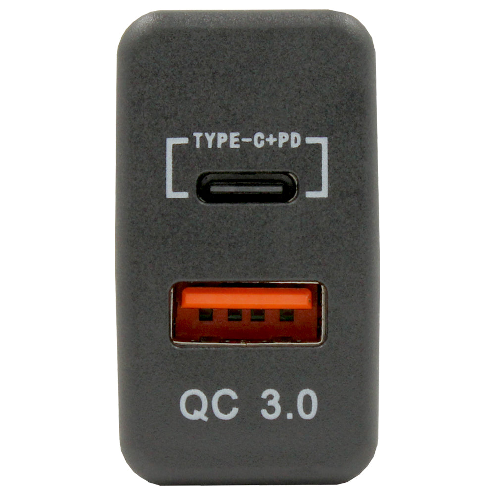 Type C + QC USB Charger to suit Toyota Large by Switch Boss