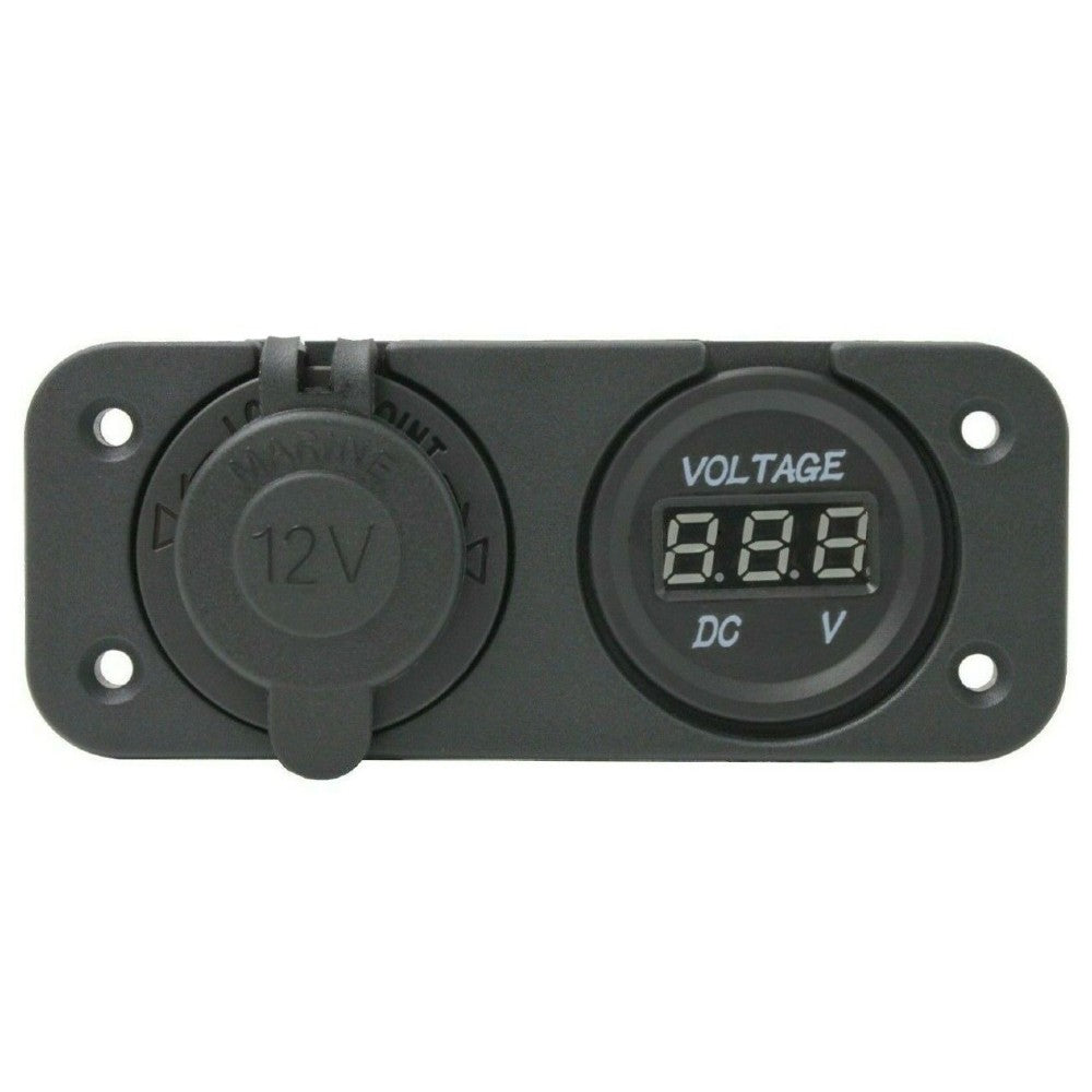 12 v Cig Socket + Volt Meter by Switch Boss