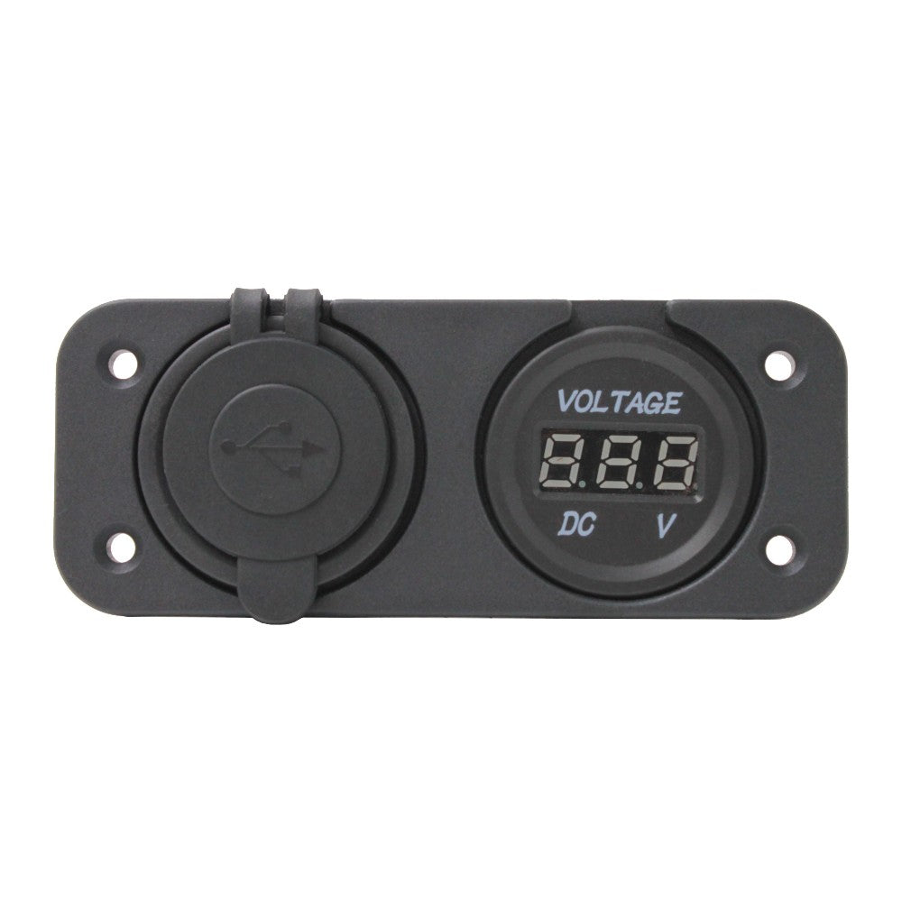 Dual USB + Volt Meter | by Switch Boss